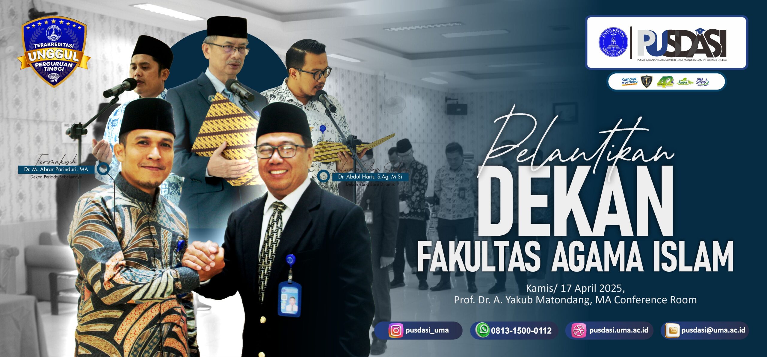 Pelantikan Dekan Fakultas Agama Islam UMA Periode 2023–2025 - Pusat ...