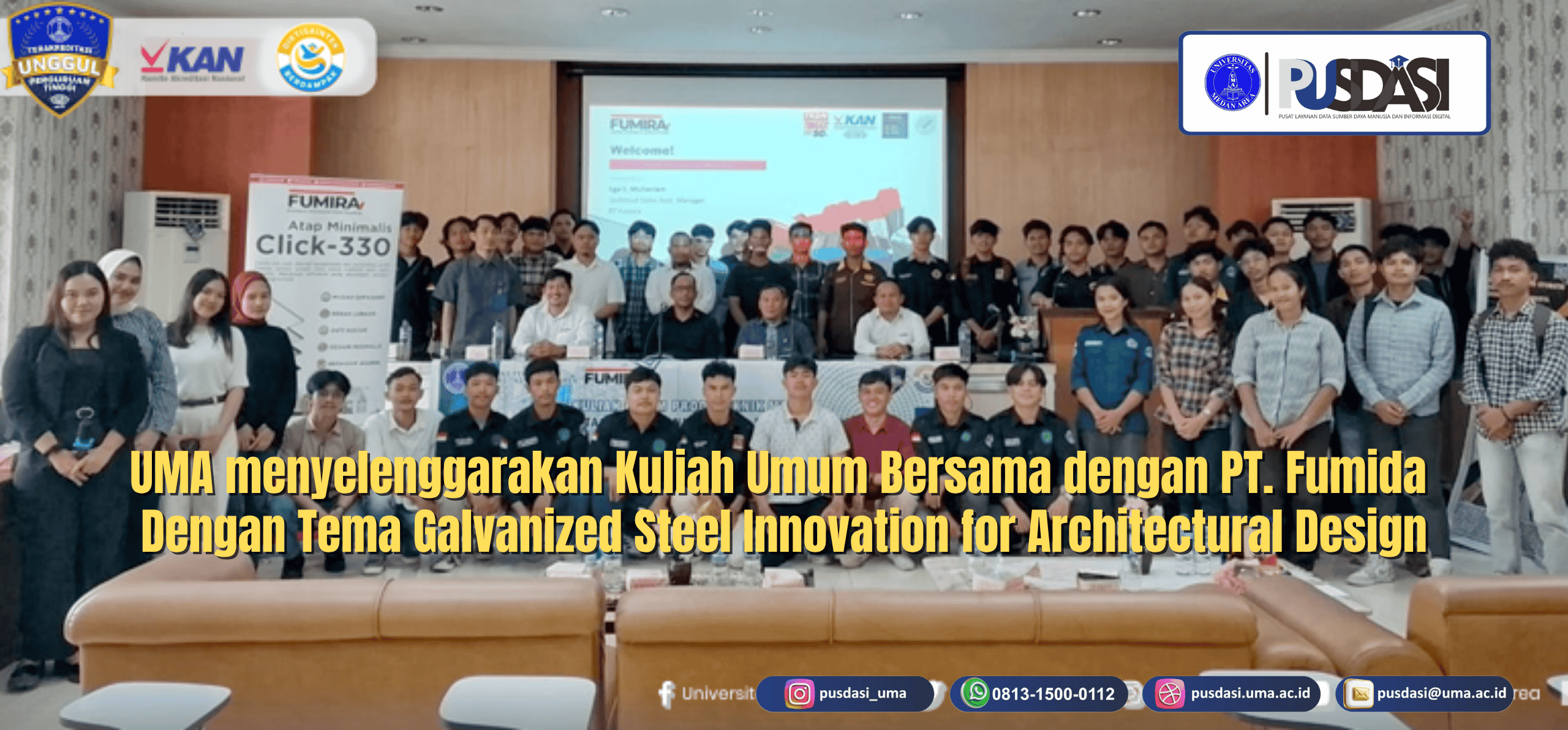 UMA menyelenggarakan Kuliah Umum Bekerja Sama dengan PT Fumida Dengan ...